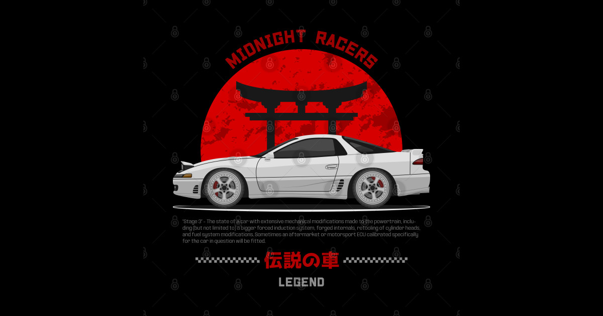 Tuner White 3KGT JDM - 3000gt - Sticker | TeePublic