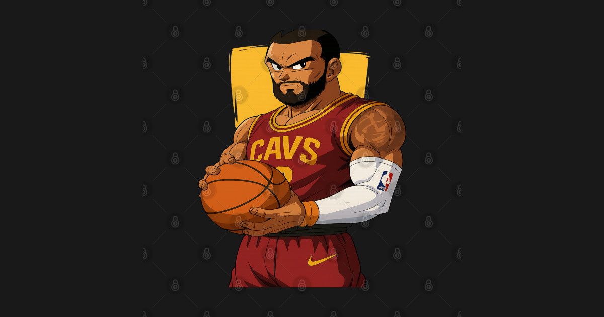 LeBron James Dragon Ball Z Fusion – Anime Style Basketball Art - Lebron ...