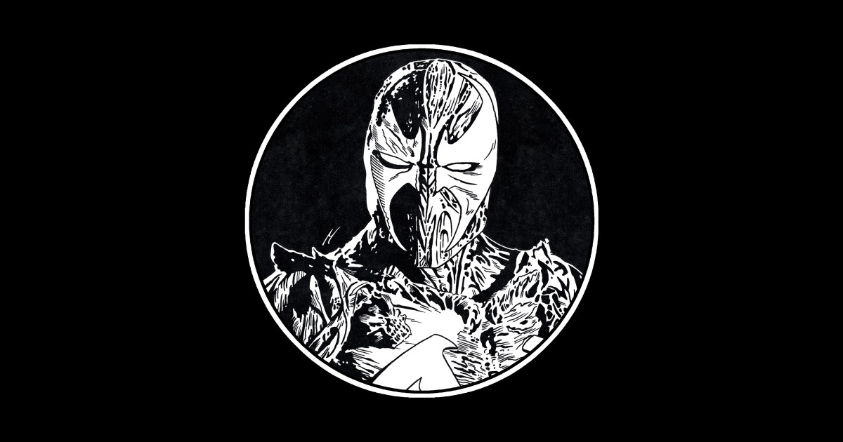 SPAWN (Circle Black and White) - Spawn - Sticker | TeePublic