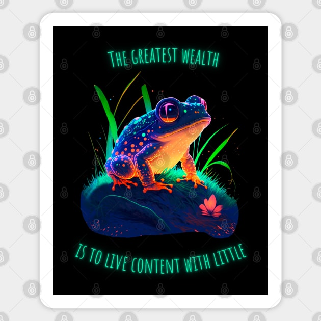 Neon Frog | Mental Health - Neon Frog - Sticker | TeePublic
