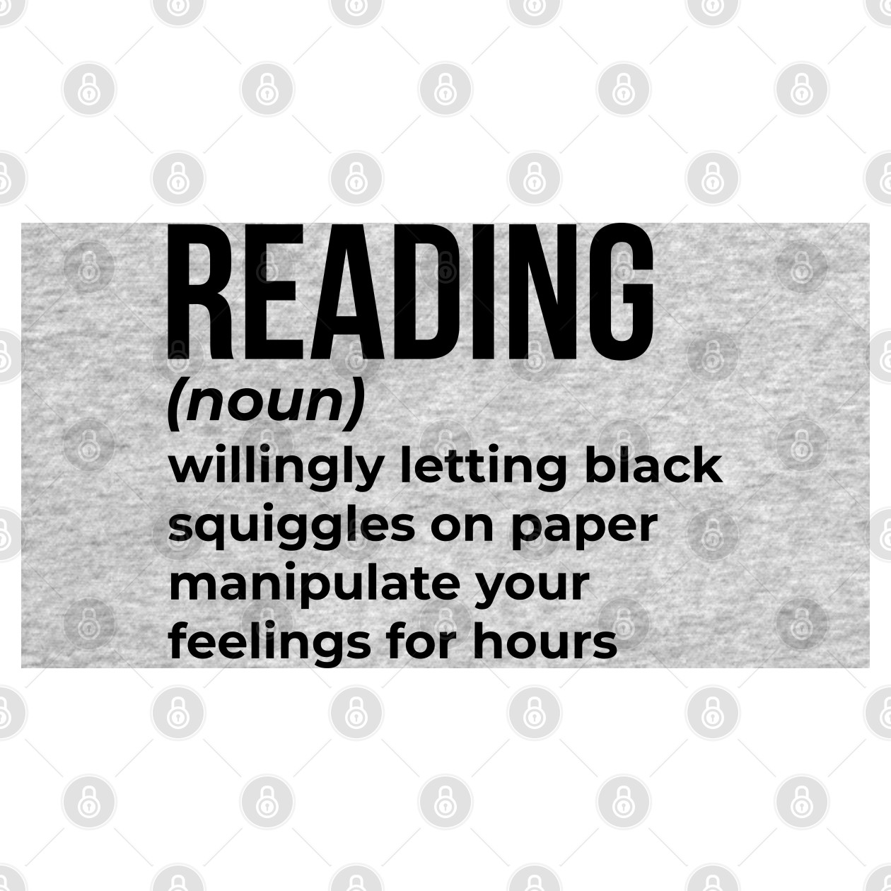 Witty Definition of Reading - Feelings Manipulation Session (Black Text ...