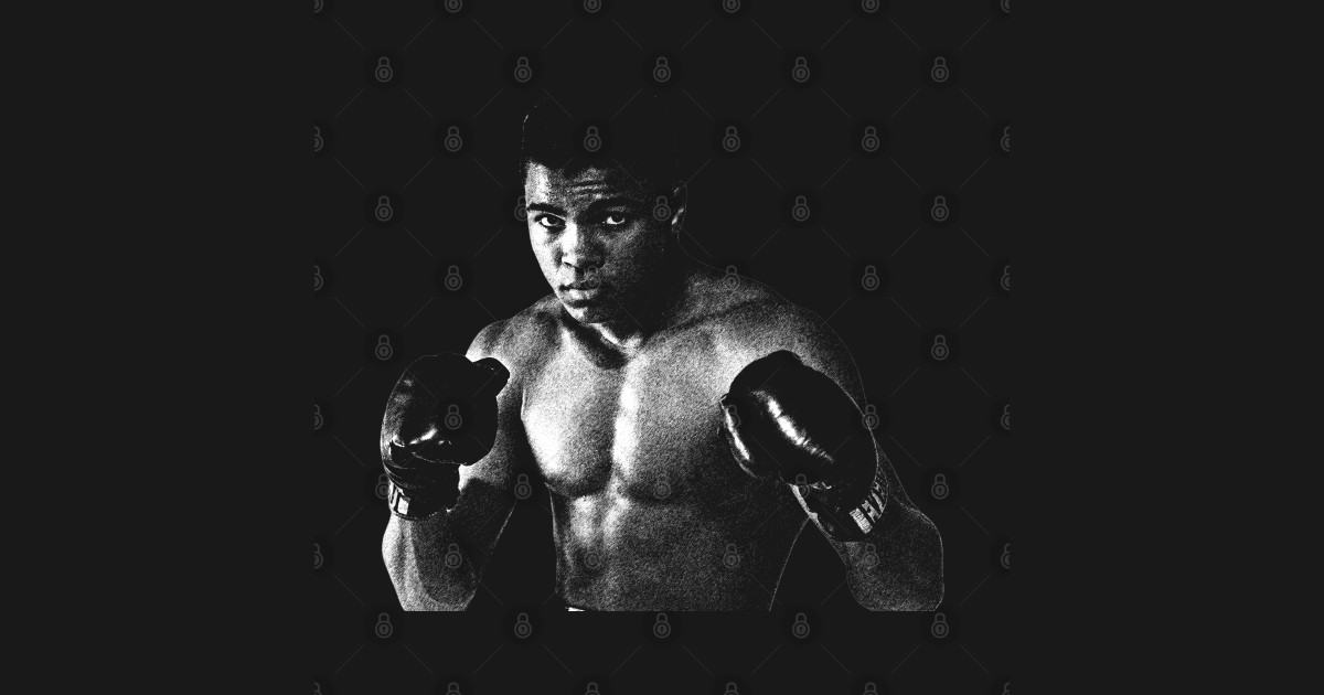 Muhammad Ali Retro Sketch Style - Muhammad Ali - T-Shirt | TeePublic