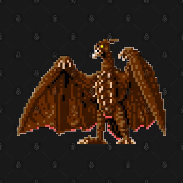 Pixel Rodan - Godzilla - Mask | TeePublic