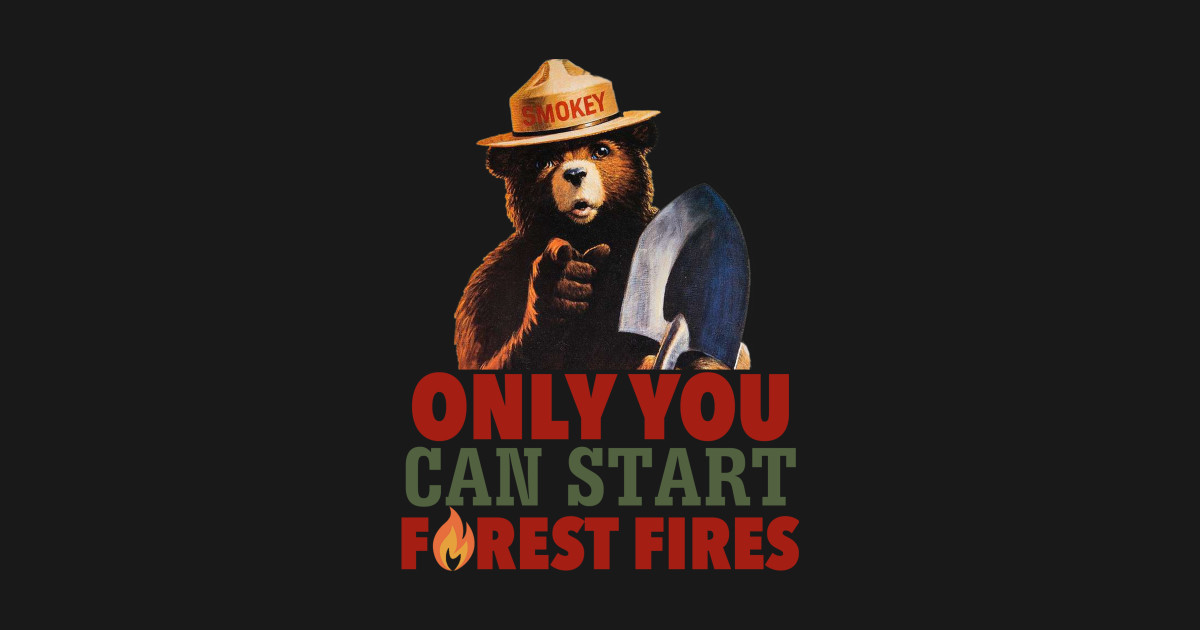 Smokey The Bear Only You Can Start Forest Fires (colorized) - Smokey ...