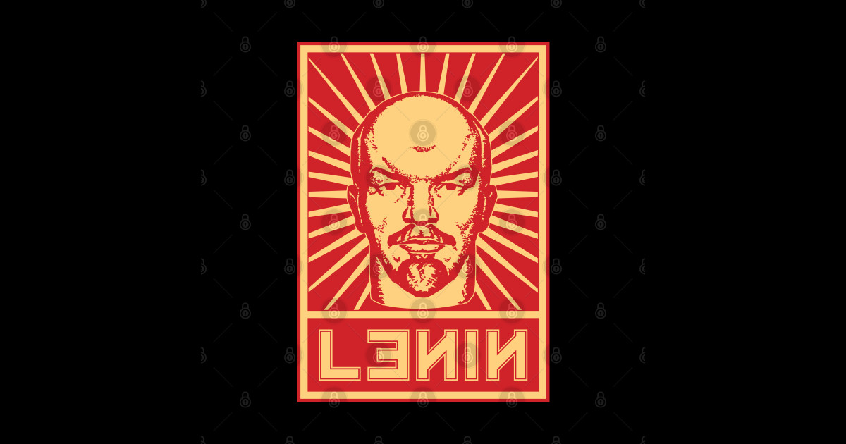 Vintage Lenin Soviet Propaganda - Lenin - Sticker | TeePublic
