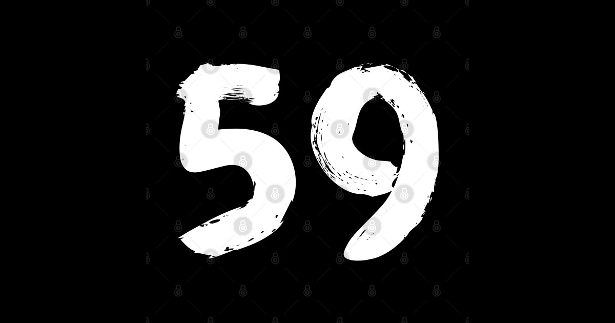 Number 59 59 Sticker TeePublic number-59-59-sticker-teepublic