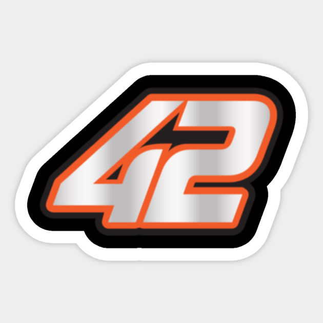 Racing Number 42 - Undefined - Sticker | TeePublic
