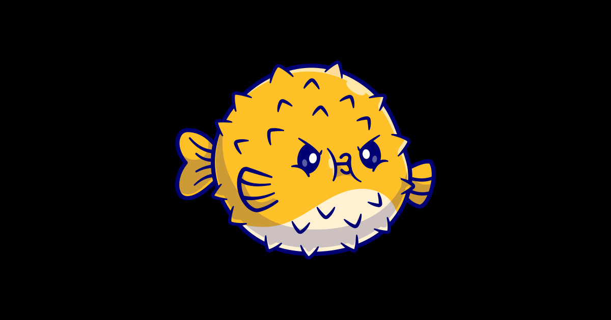 Cute Puffer Fish Angry Cartoon - Cute Puffer Fish Angry Cartoon ...