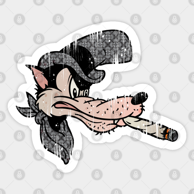 Smokin Wolf - Wolf Smokes - Sticker | TeePublic