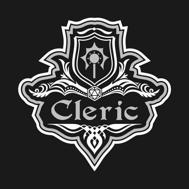 D&D Cleric Class Crest - Cleric Class - T-Shirt | TeePublic