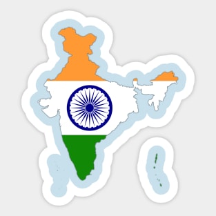 Indian Flag Map Stickers for Sale | TeePublic