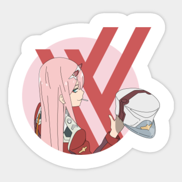 Zero Two from Darling in the Franxx - Anime - Sticker | TeePublic