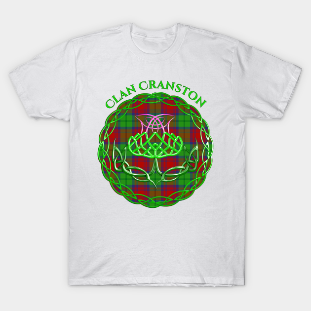 Cranston Scottish Tartan Celtic Thistle - Cranston Clan - T-Shirt ...