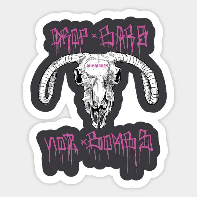 Drop Bars Not Bombs - Bicycle - Sticker | TeePublic