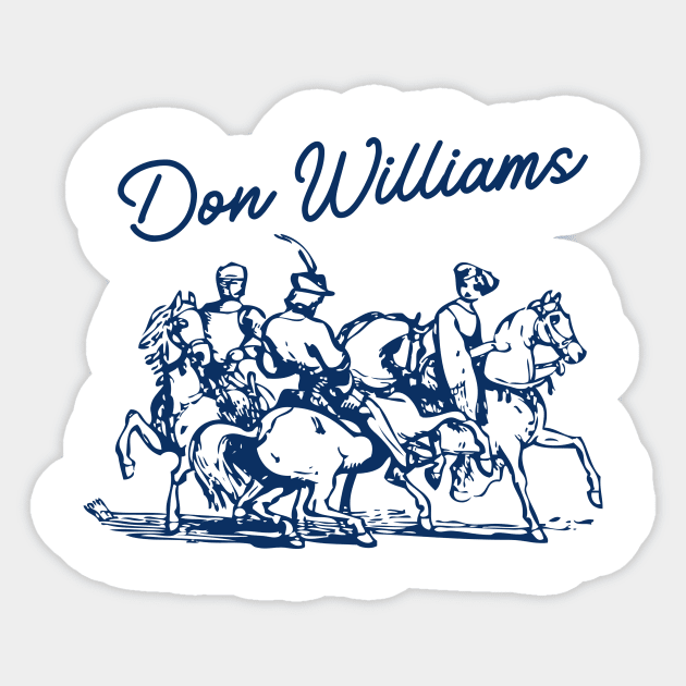 don williams horse driver - Don Williams - Sticker | TeePublic