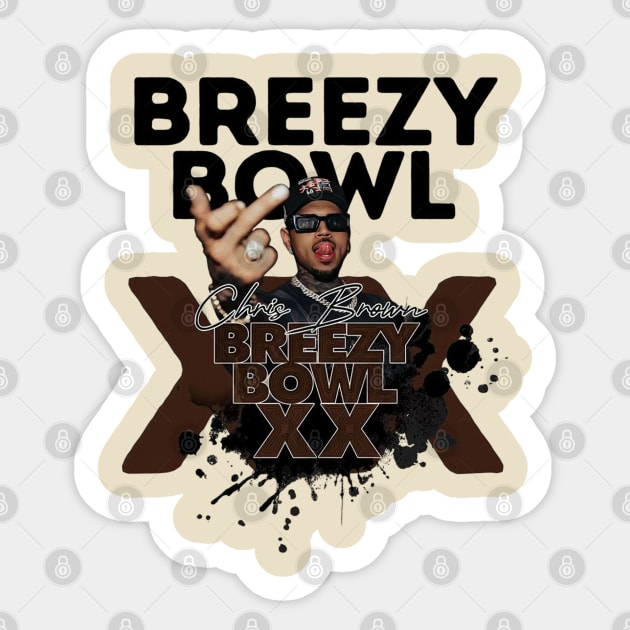 Chris Brown Breezy Bowl XX Tour 2025 Retro Graphic - Chris Brown ...