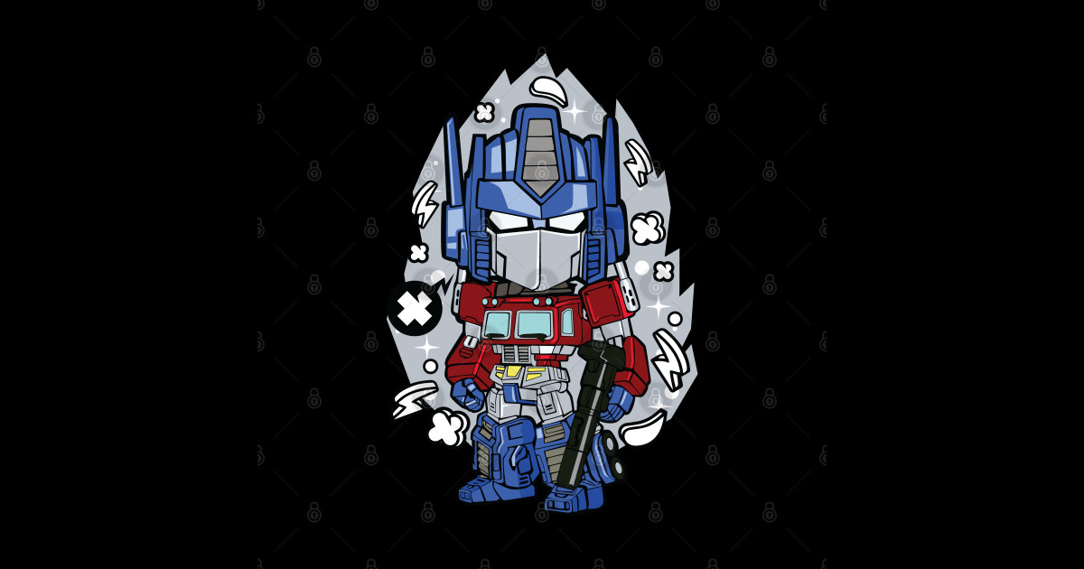 Chibi Optimus Prime - Optimus Prime - Posters and Art Prints | TeePublic
