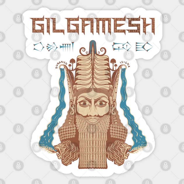 Gilgamesh Tigris Euphrates - Enki - Sticker | TeePublic