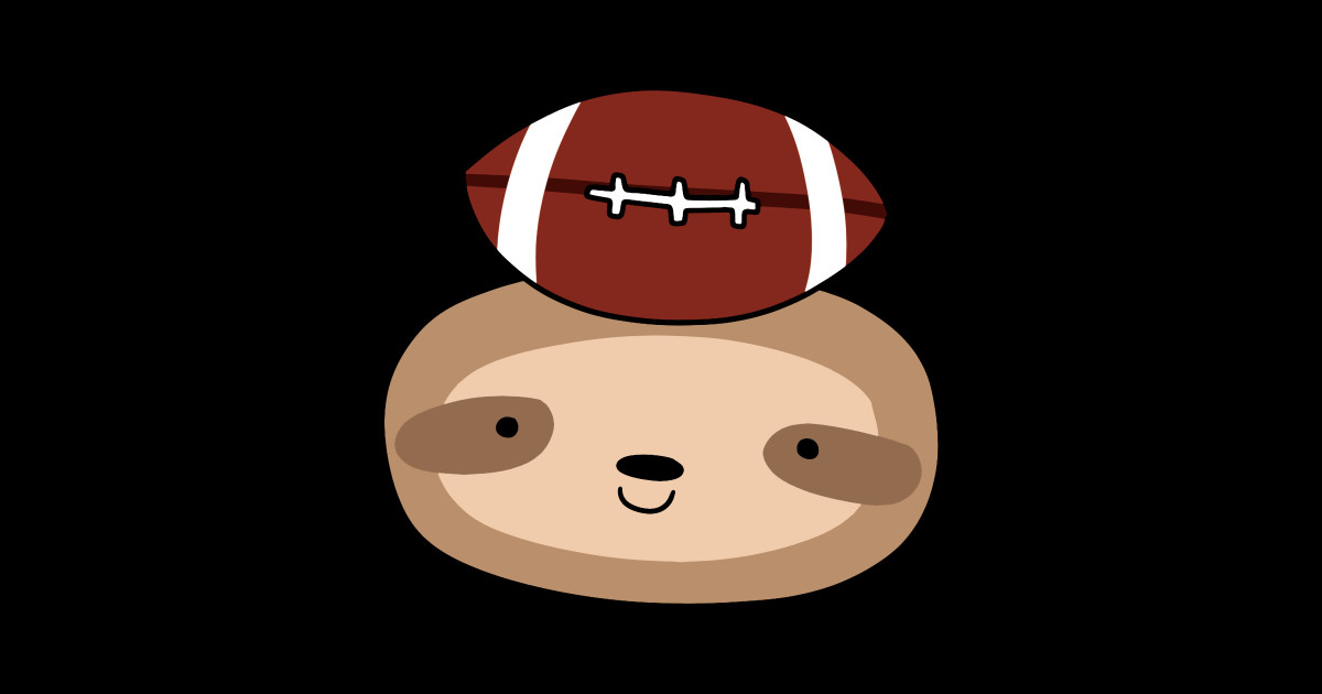 Football Sloth Face - Sloth - Sticker | TeePublic