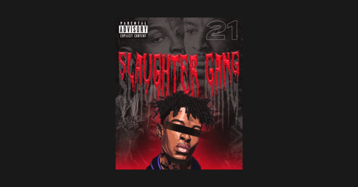 21 savage art - Hip Hop Culture - T-Shirt | TeePublic