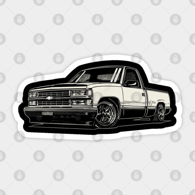 98's Silverado - Chevy Truck - Sticker | TeePublic