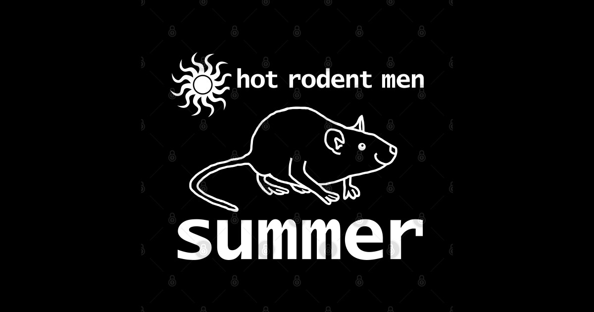 Hot Rodent Men Summer at the Beach - Beach Life - Sticker | TeePublic