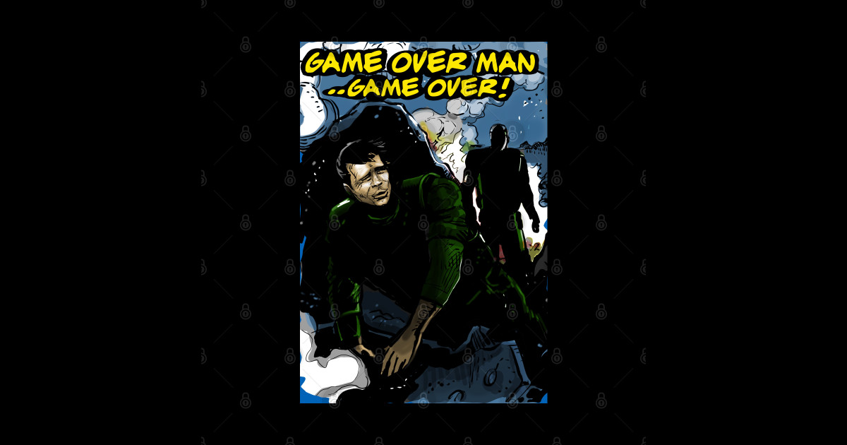 game over man! - Aliens - Sticker | TeePublic