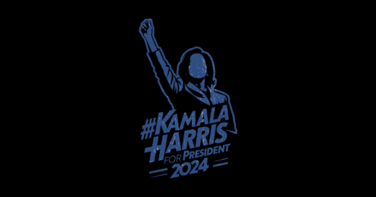 Kamala Harris for President 2024 Election Clothing Long Sleeve blue ...