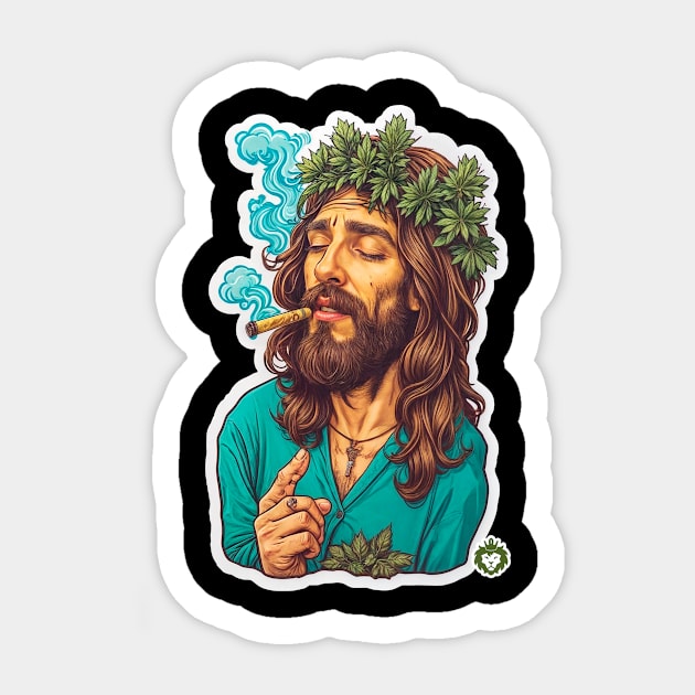 Jesus big joint - Jesus - Sticker | TeePublic