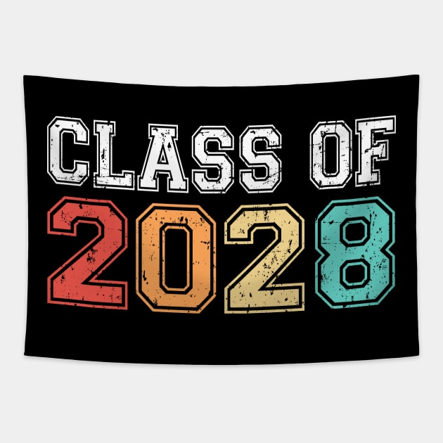 Class Of 2028 Graduation Retro Vintage - Class Of 2028 - Tapestry ...