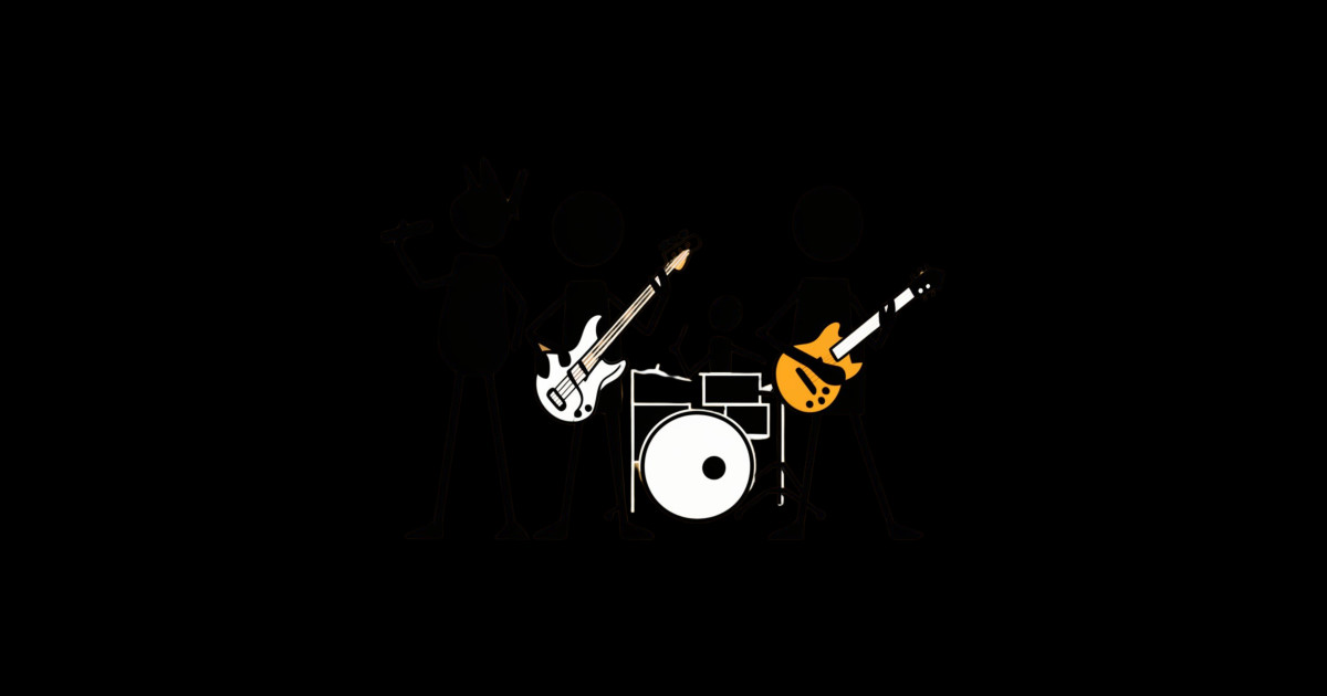 Stick Figure Band - Stick Figure Band - Sticker | TeePublic