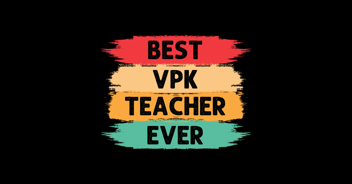 Best VPK teacher ever retro cute appreciation - Vpk - Sticker | TeePublic