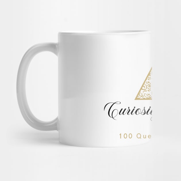 Curiosity Connects Us QR Code Pyramid Art - Modern Design - Mug | TeePublic