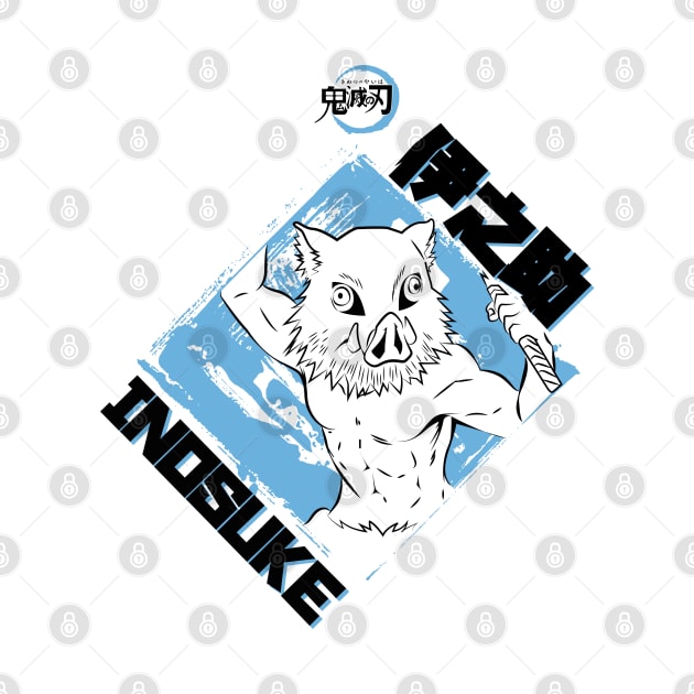 DEMON SLAYER: INOSUKE BLUE - Demon Slayer - T-Shirt | TeePublic