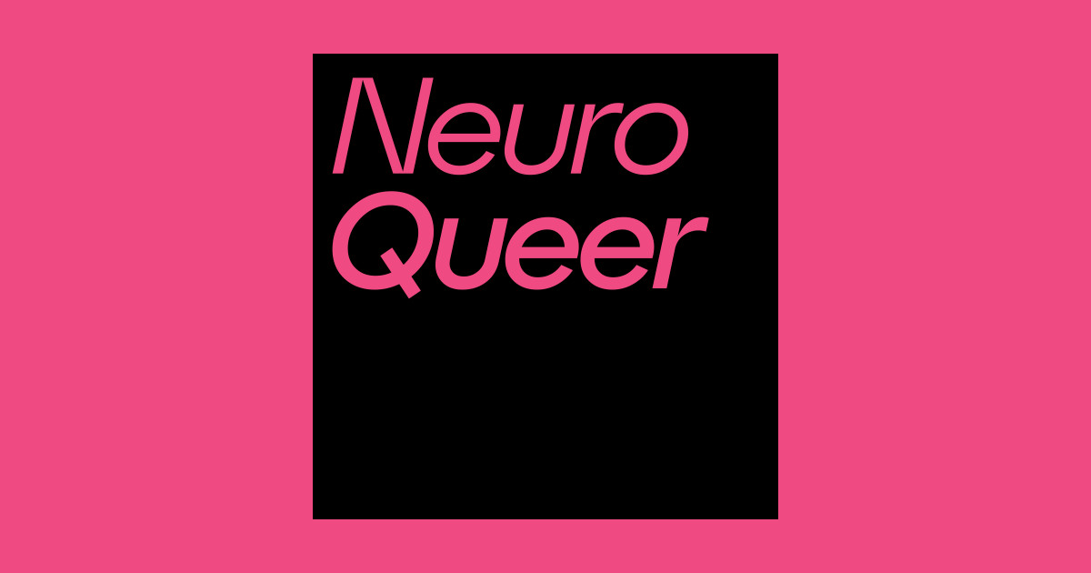 NeuroQueer Black Block Logo - Neurospicy - T-Shirt | TeePublic