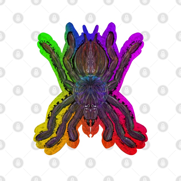 Rainbow Tarantula (No Background) - Tarantula - T-Shirt | TeePublic