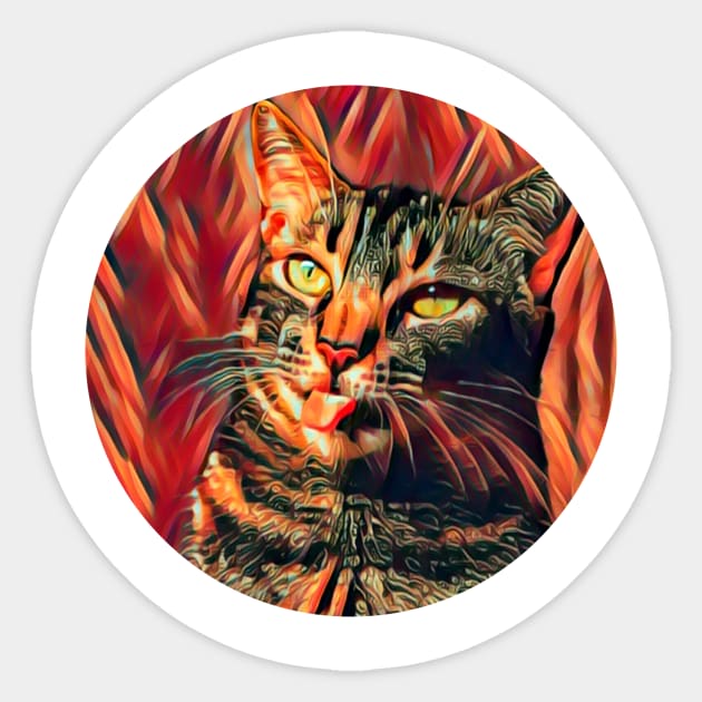 Adorable floppy cat - Adorable Floppy Cat - Sticker | TeePublic