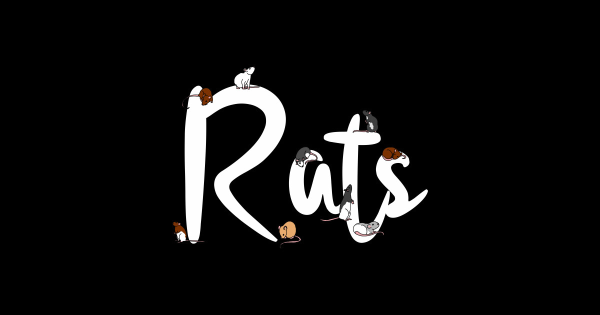 Pet Rats Lettering - Rat - Sticker | TeePublic