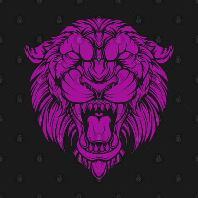 Purple Tiger - Tiger - T-Shirt | TeePublic