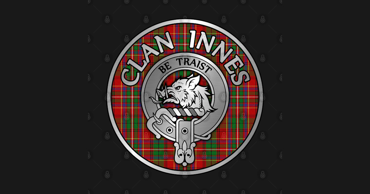 Clan Innes Crest & Tartan - Innes - T-Shirt | TeePublic