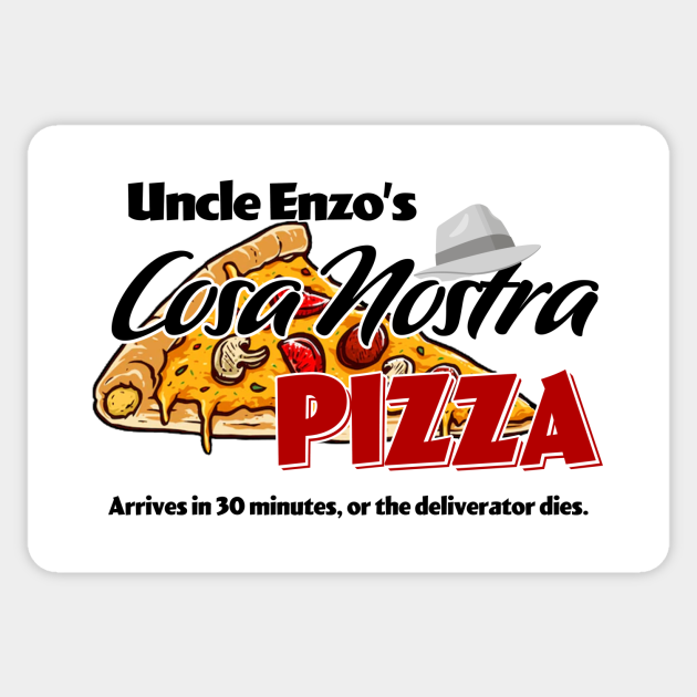 Uncle Enzo's Cosa Nostra Pizza - Snow Crash - Snow Crash - Sticker ...