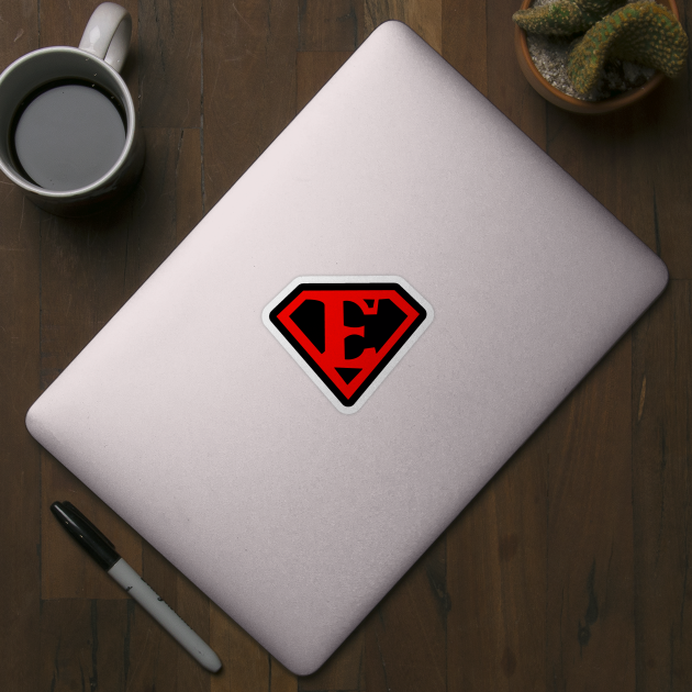 superman logo mit e