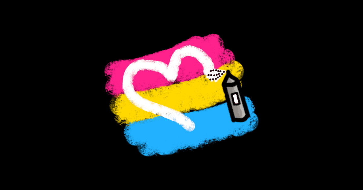 Pan Flag Tag - Loch Nest Farm - Sticker | TeePublic
