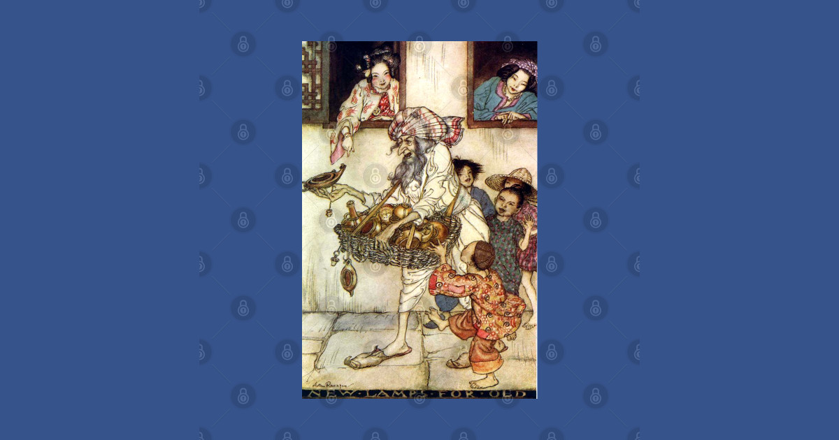 Aladdin - Arthur Rackham - Aladdin - T-Shirt | TeePublic