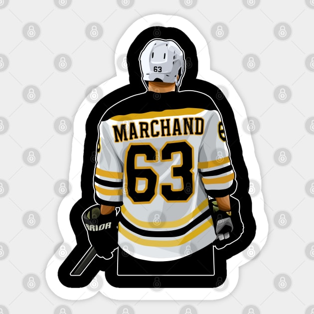 Brad Marchand #63 In Styles - Brad Marchand - Sticker | TeePublic