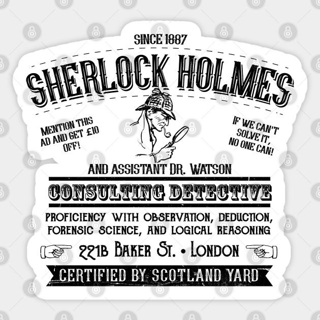 Sherlock Holmes Newspaper Ad Faded - Sherlock Holmes The Detective ...