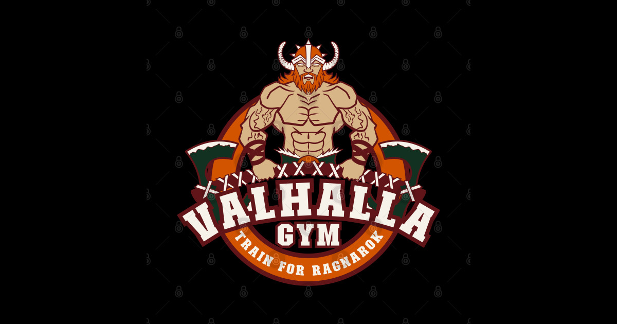 Valhalla Gym - Valhalla - Sticker | TeePublic