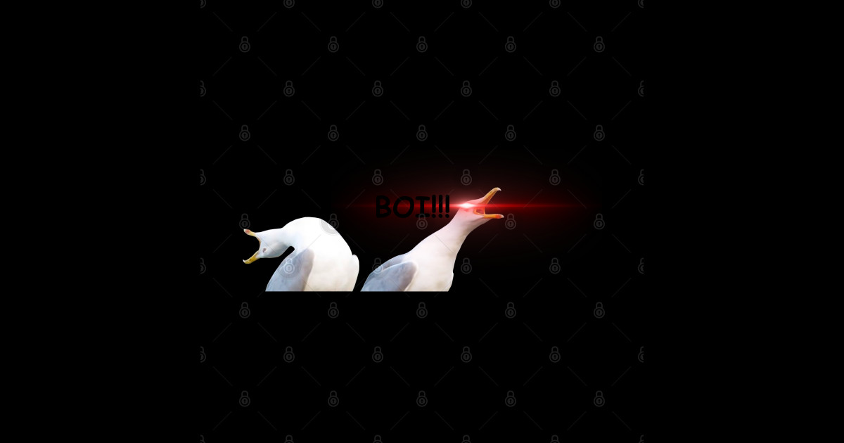 Inhaling Seagull Boi! - Meme - Sticker | TeePublic