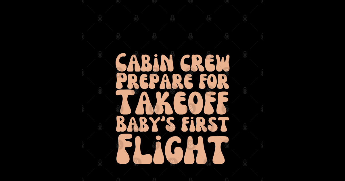 Cabin crew prepare for takeoff baby’s first flight - Babys First Flight ...