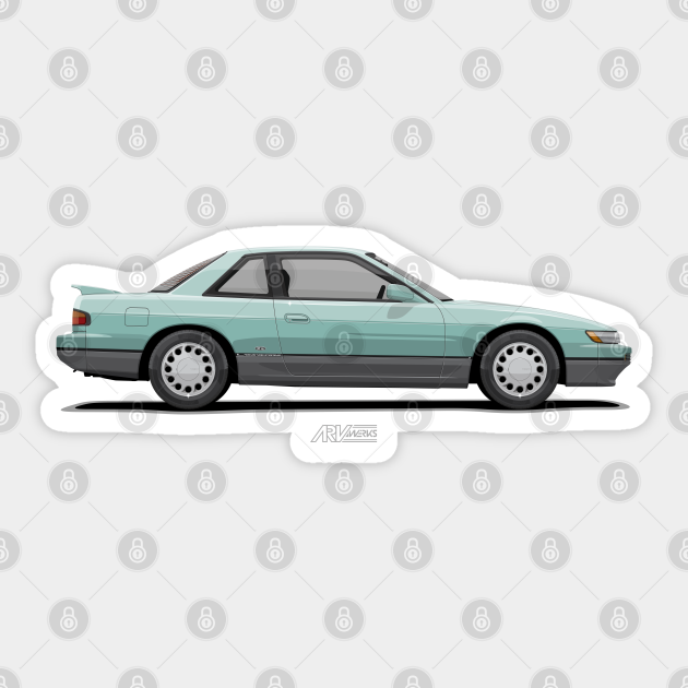 Silvia S13 Green Grey - Silvia - Sticker | TeePublic